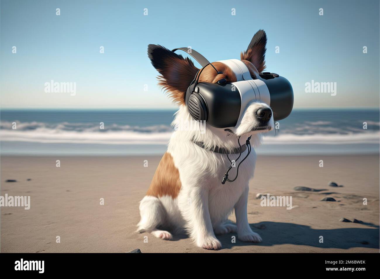 Dog wearing headset hi-res stock photography and images - Alamy