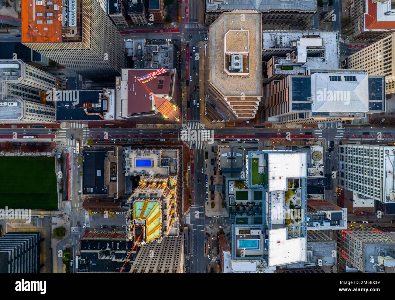 An aerial view of the Baltimore downtown on a sunrise Stock Photo - Alamy