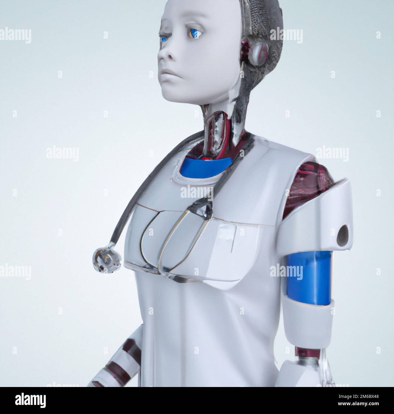 robot dressed as a medical doctor Stock Photo - Alamy