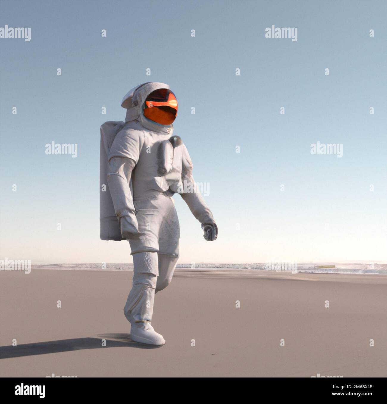 Spaceman walking in the desert hi-res stock photography and images - Alamy