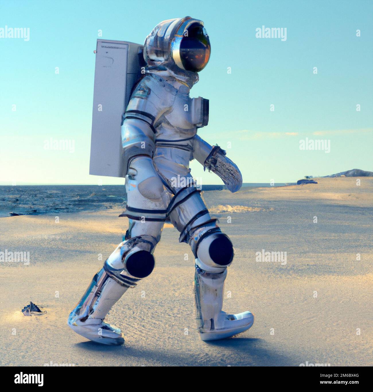 Spaceman walking hi-res stock photography and images - Alamy