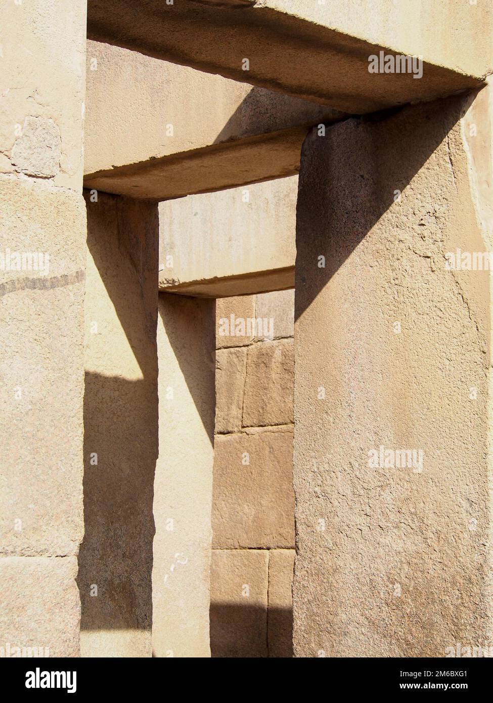 Geometric Shadows on Windows at Ancient Ruins of Giza Egypt Stock Photo ...