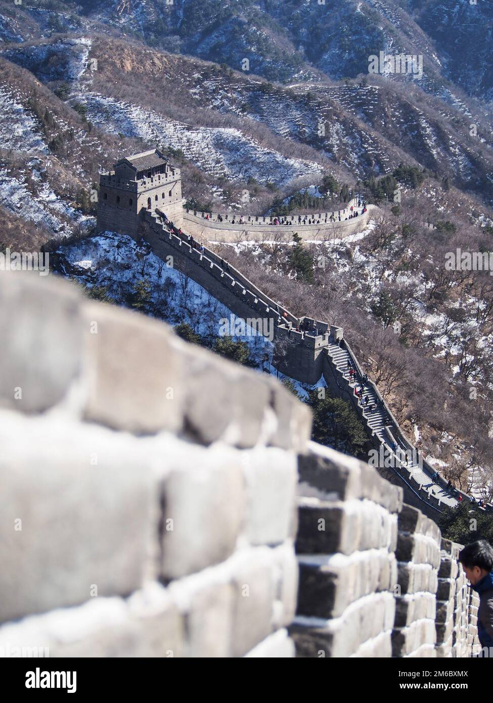 Shallow Depth of Field Detail of Great Wall of China Stock Photo - Alamy