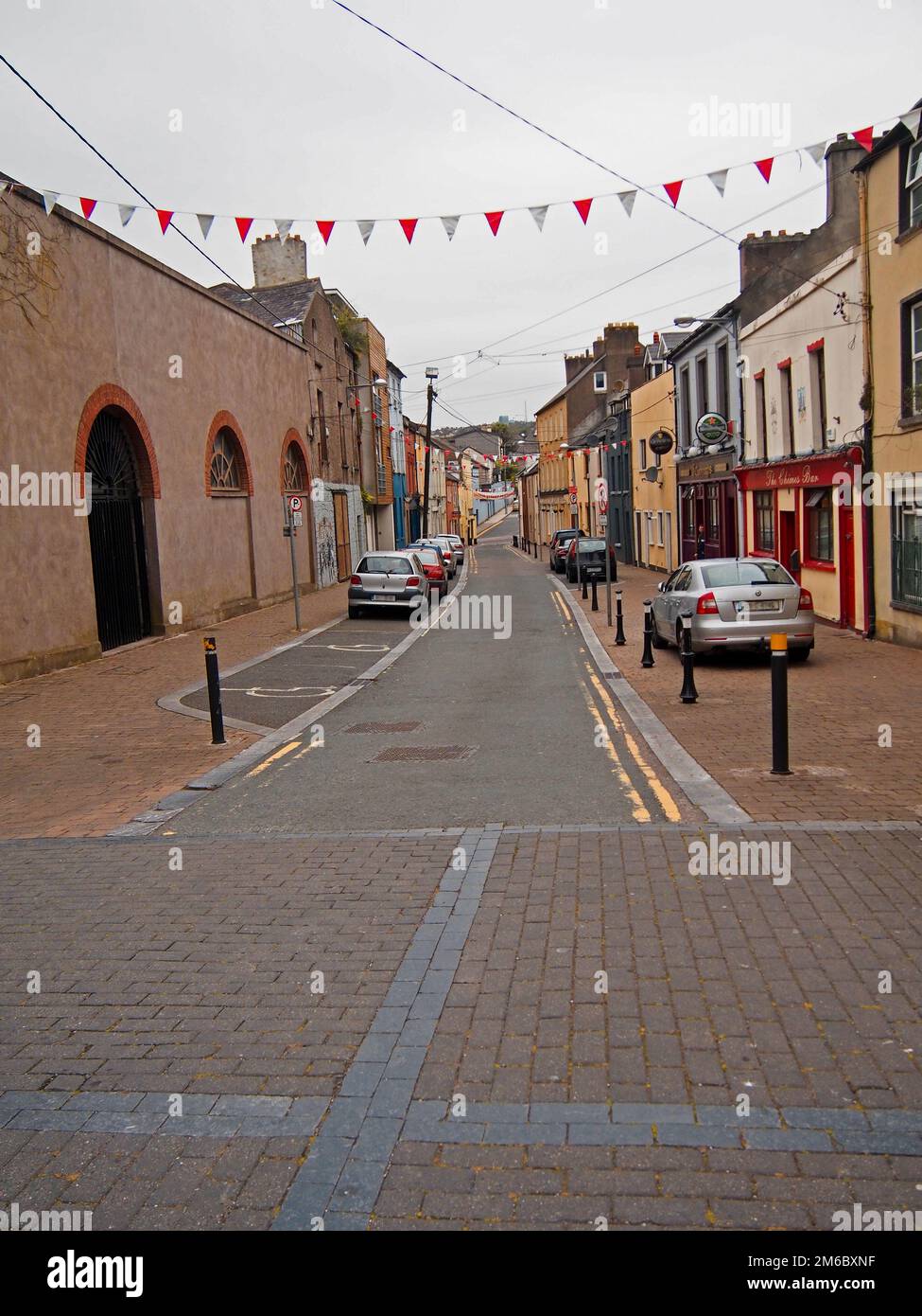Street in Town of Cork in Ireland Stock Photo - Alamy