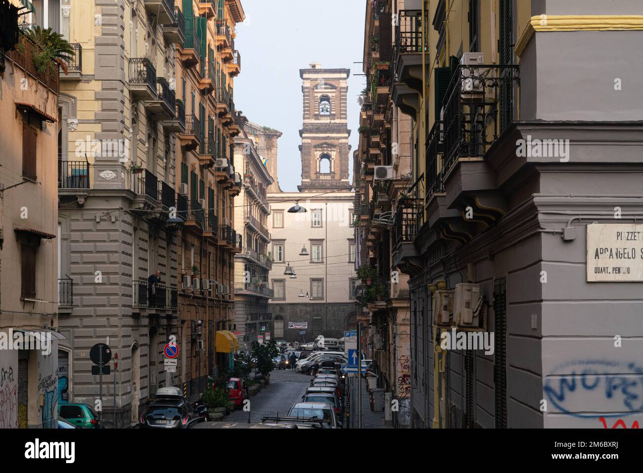 Historic Naples building Stock Photo - Alamy