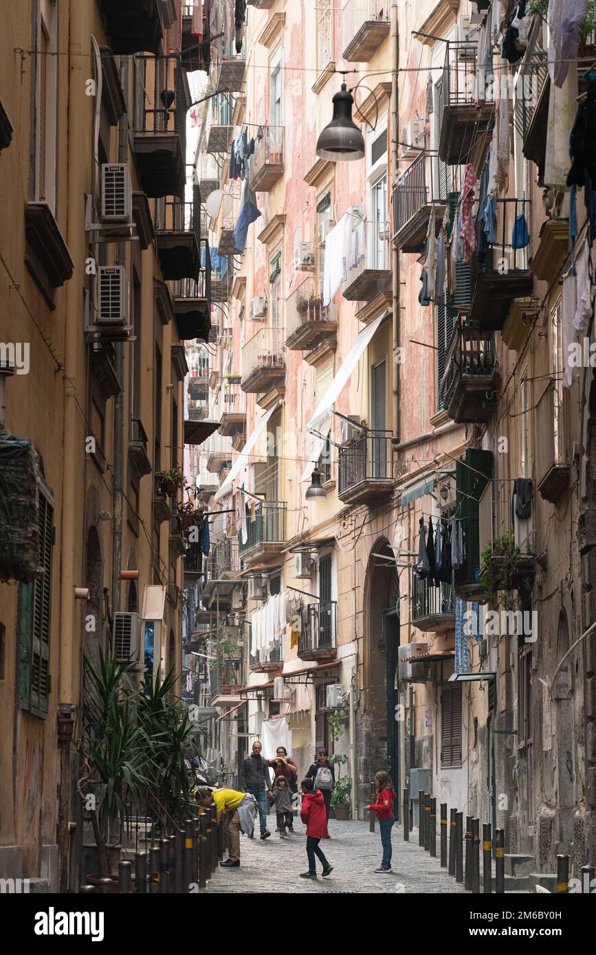 Spanish quarter, Naples, Italy Stock Photo - Alamy