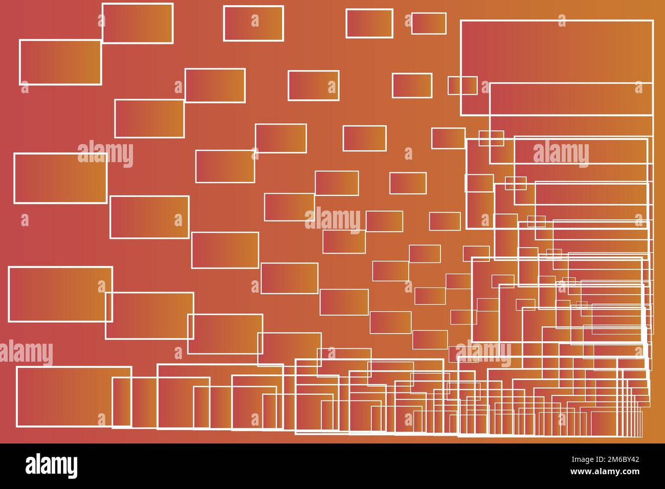 Decorative background with orange gradient rectangles. Vector abstract ...