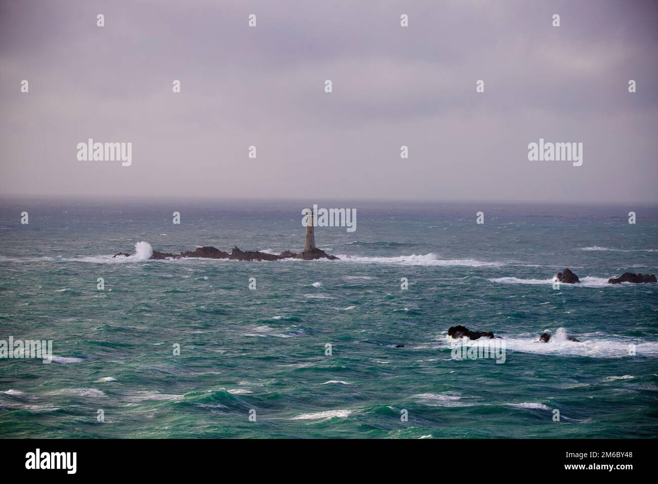 The seas and the Hanois Lighthouse, on Guernsey's South West Coast ...