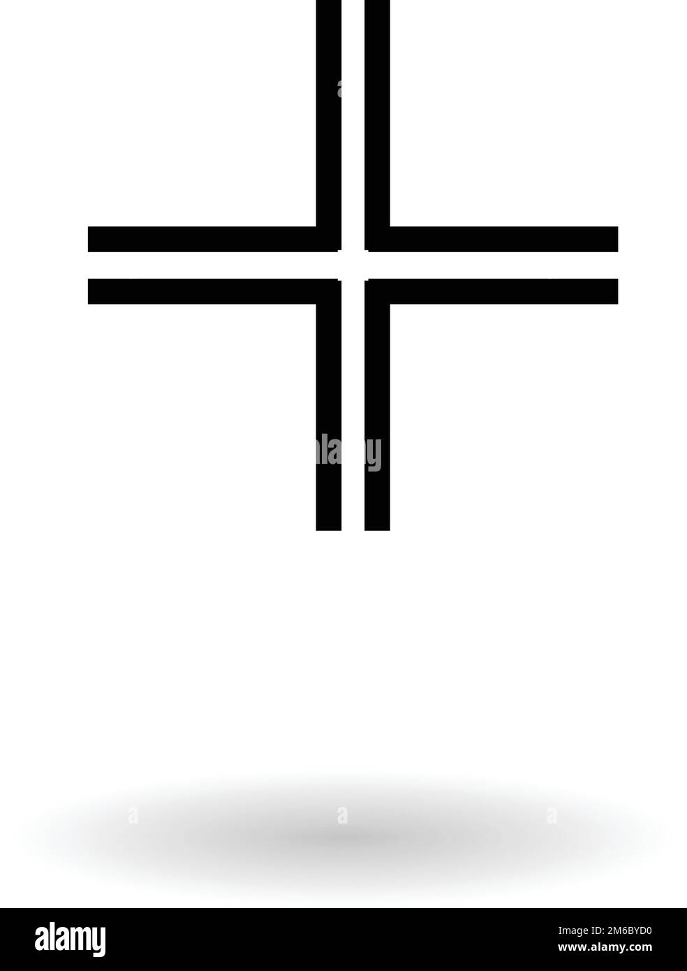 Gamma or Gammadion cross vector illustration, symbolizing Jesus Christ ...