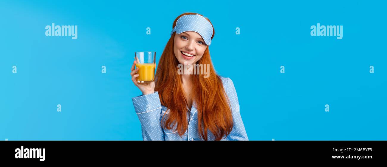 Daily routine, morning and healthy lifestyle concept. Attractive ...