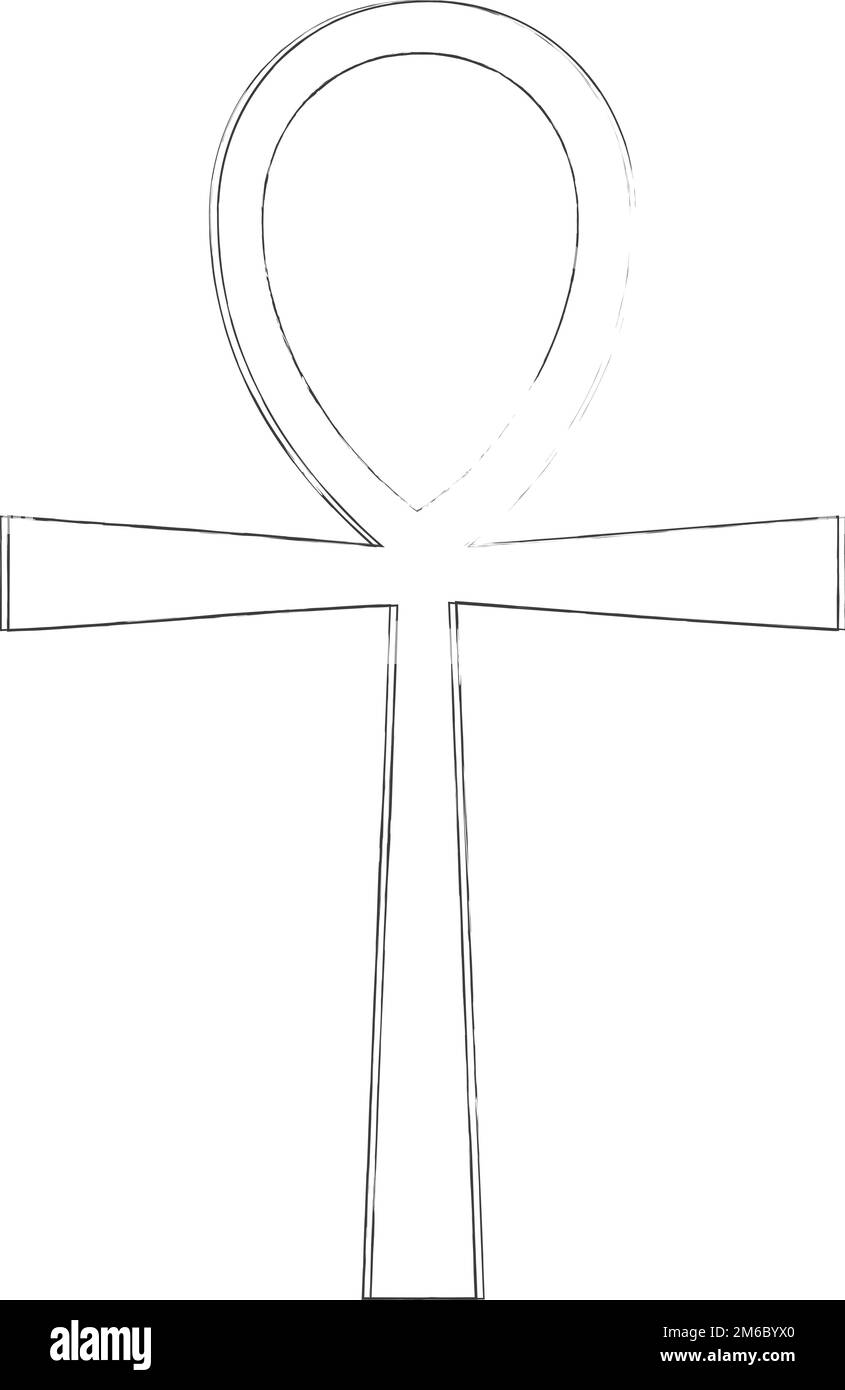 Egyptian Ankh Drawing