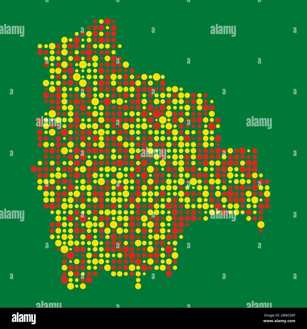 Bolivia Map Silhouette Pixelated generative pattern illustration Stock ...