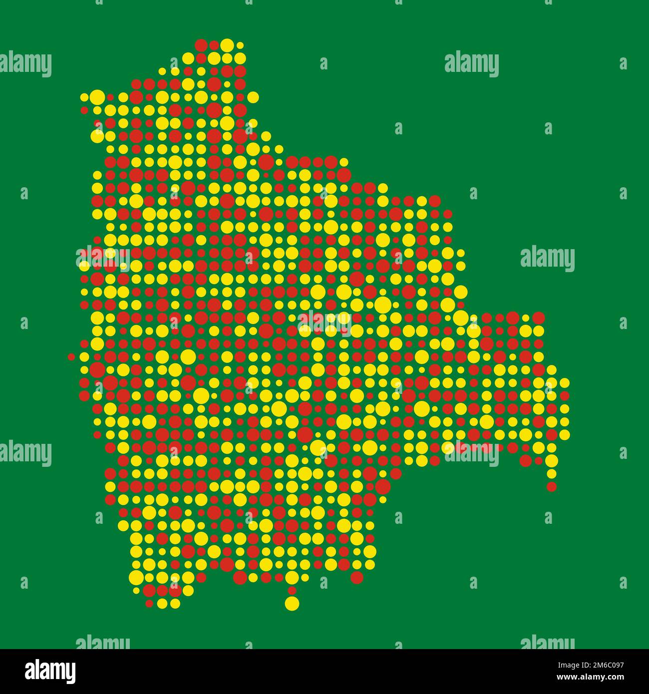 Bolivia Map Silhouette Pixelated generative pattern illustration Stock ...