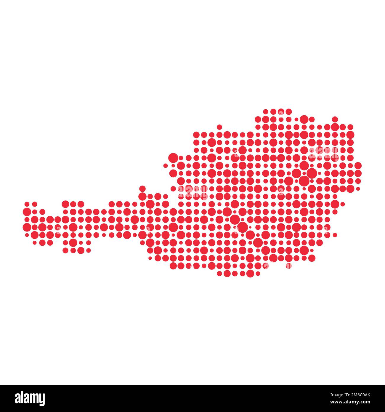 Austria Map Silhouette Pixelated generative pattern illustration Stock ...