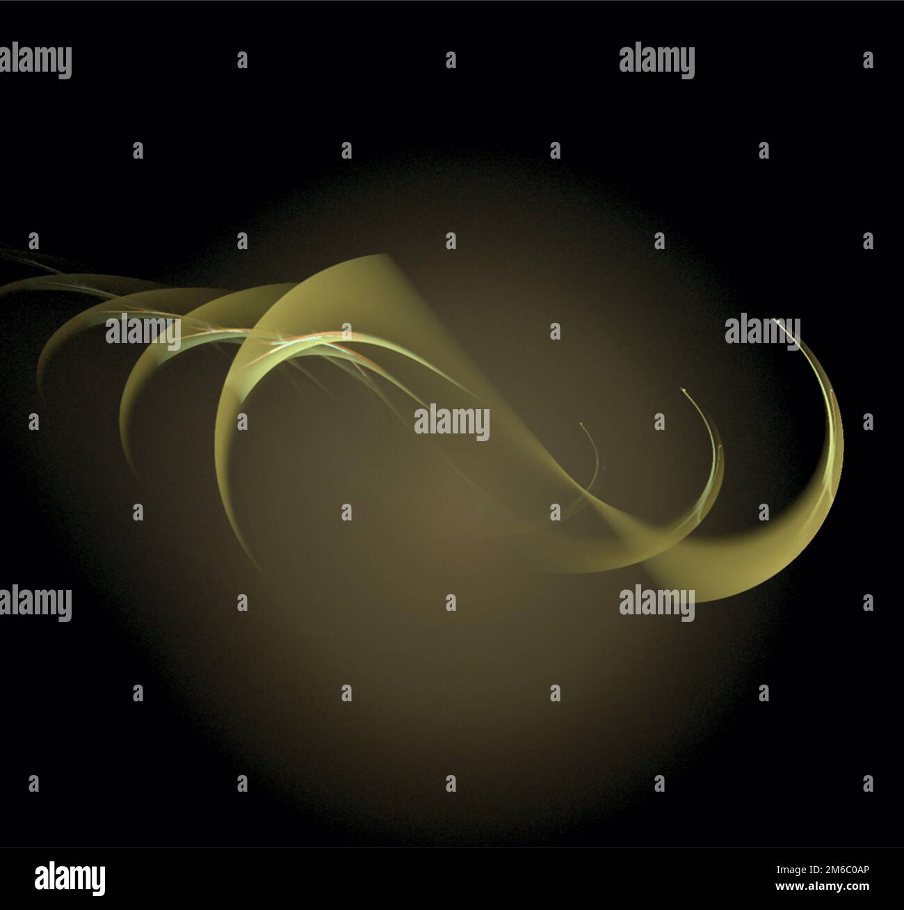 bright yellow-brown abstract pattern on black, color digital graphics ...