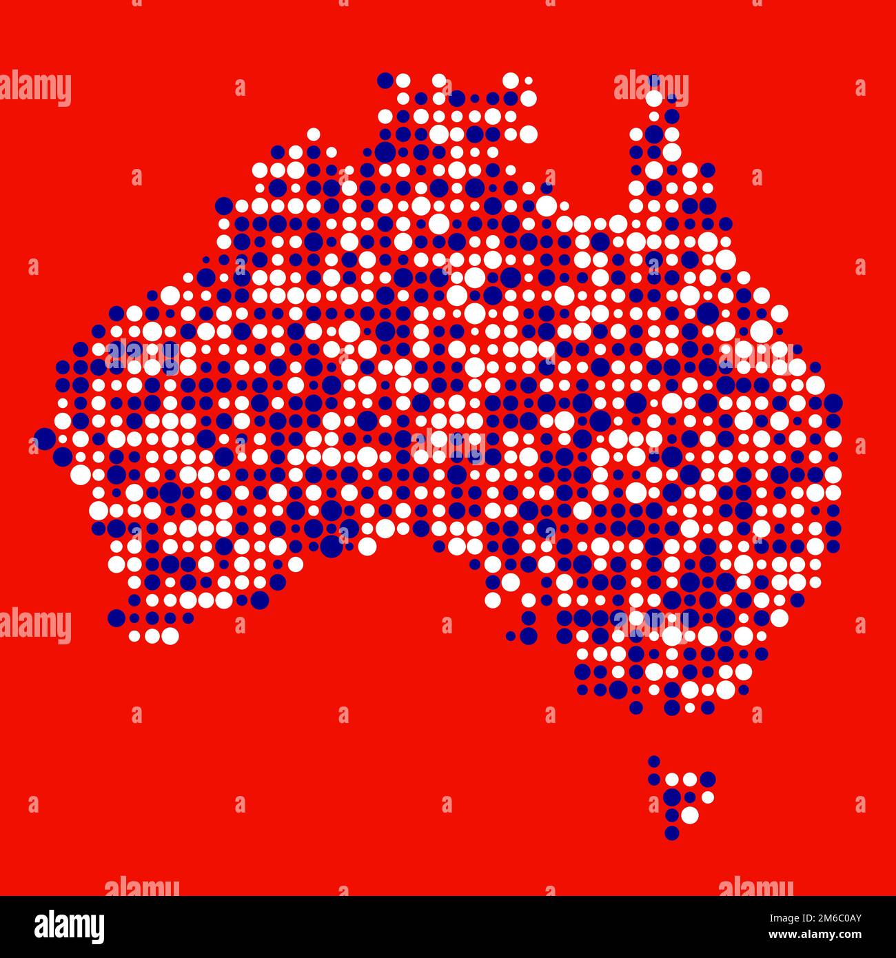 Australia Map Silhouette Pixelated generative pattern illustration ...