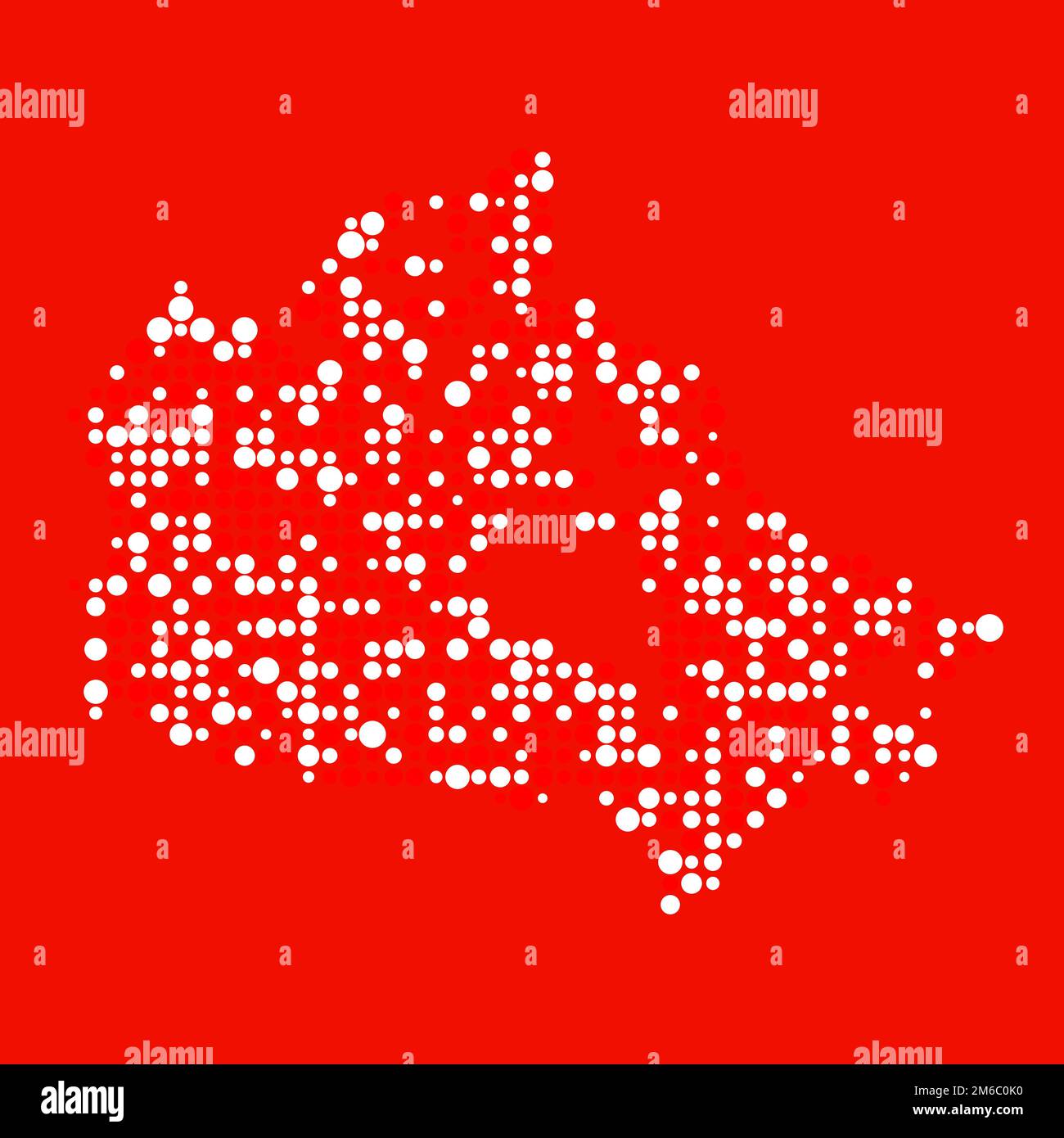 Canada Map Silhouette Pixelated generative pattern illustration Stock ...