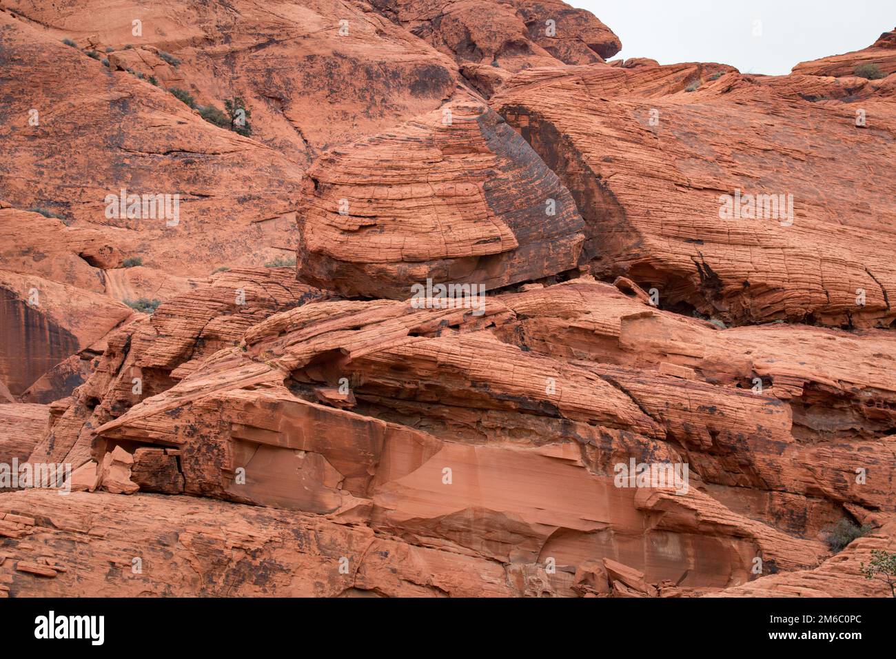 Red Rock in the Red Rock Canyon National Conservation Area, USA Stock ...