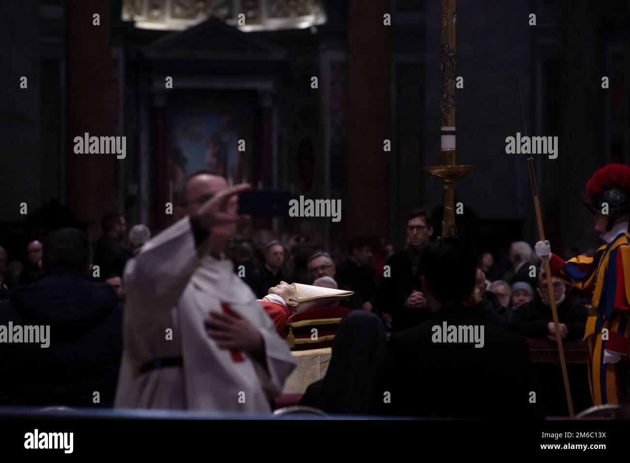Vatican City, Vatican, 3 January 2023. The body of the late Pope Emerit ...