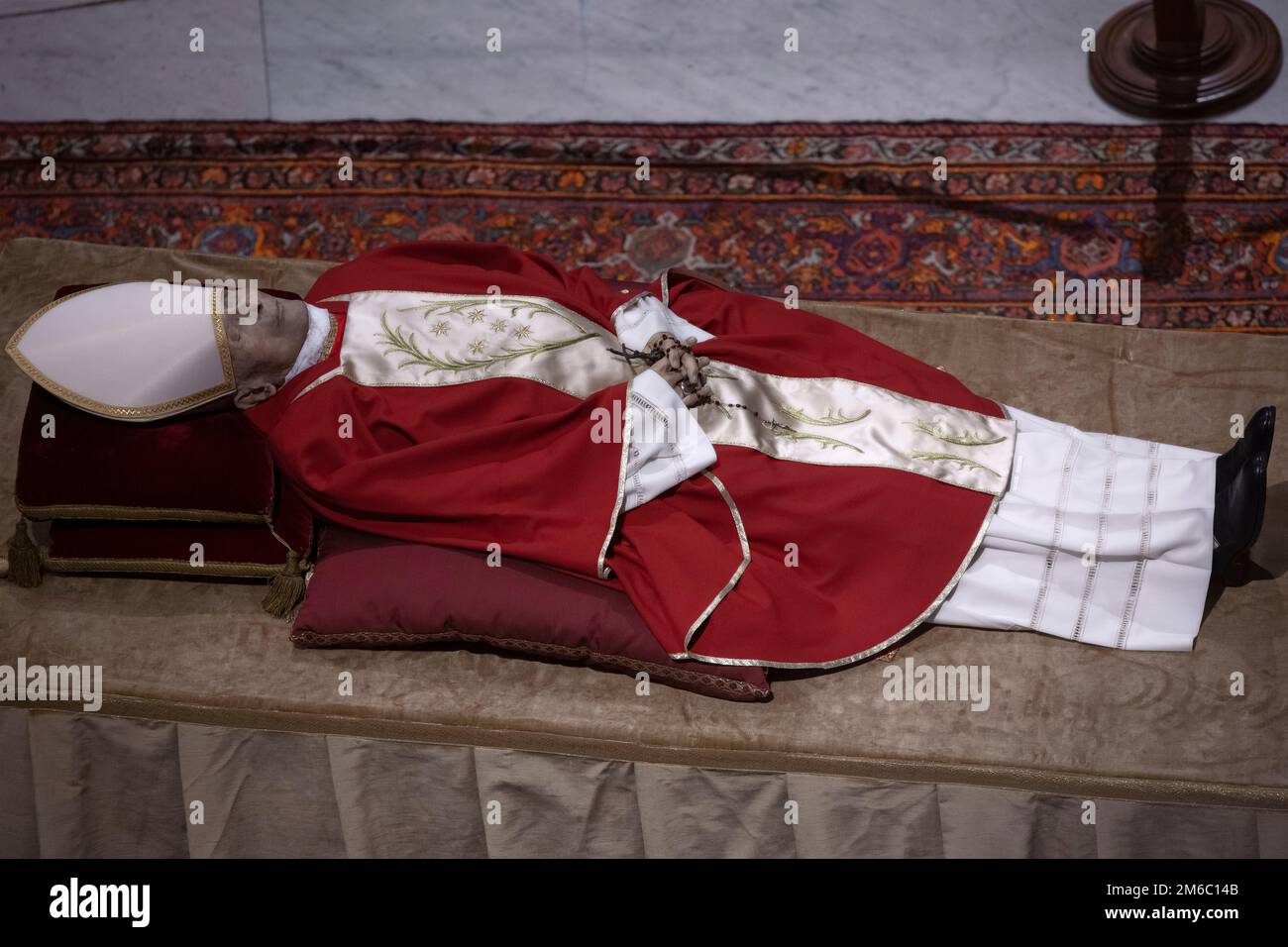 Vatican City, Vatican, 3 January 2023. The body of the late Pope Emerit ...