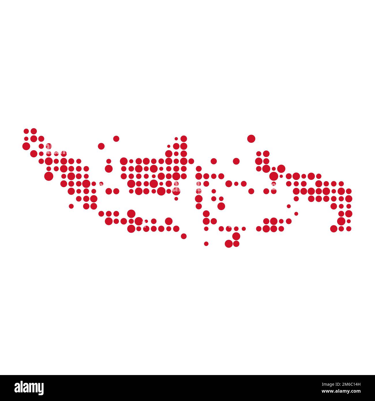 Indonesia map silhouette Cut Out Stock Images & Pictures - Alamy
