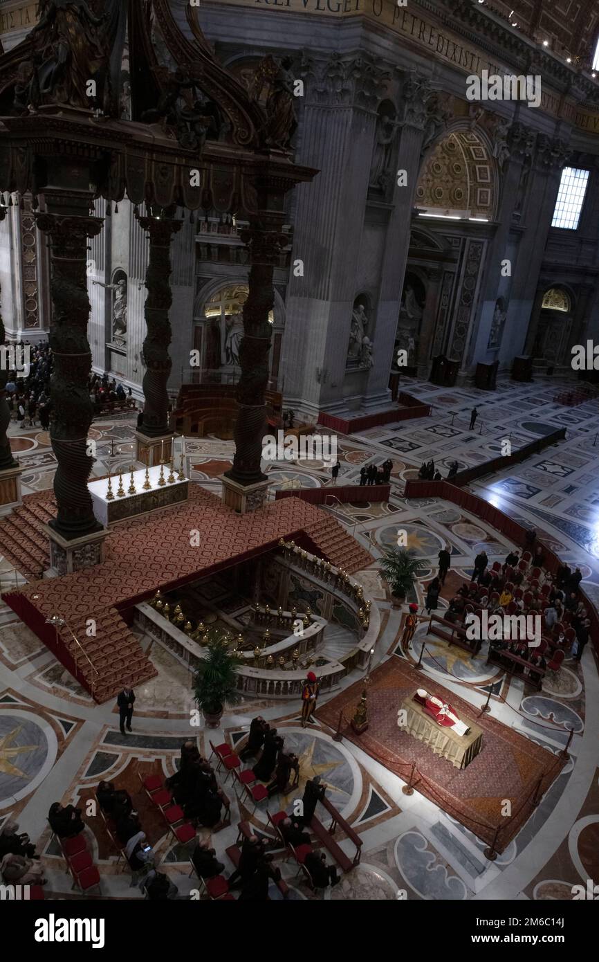 Vatican City, Vatican, 3 January 2023. The body of the late Pope Emerit ...