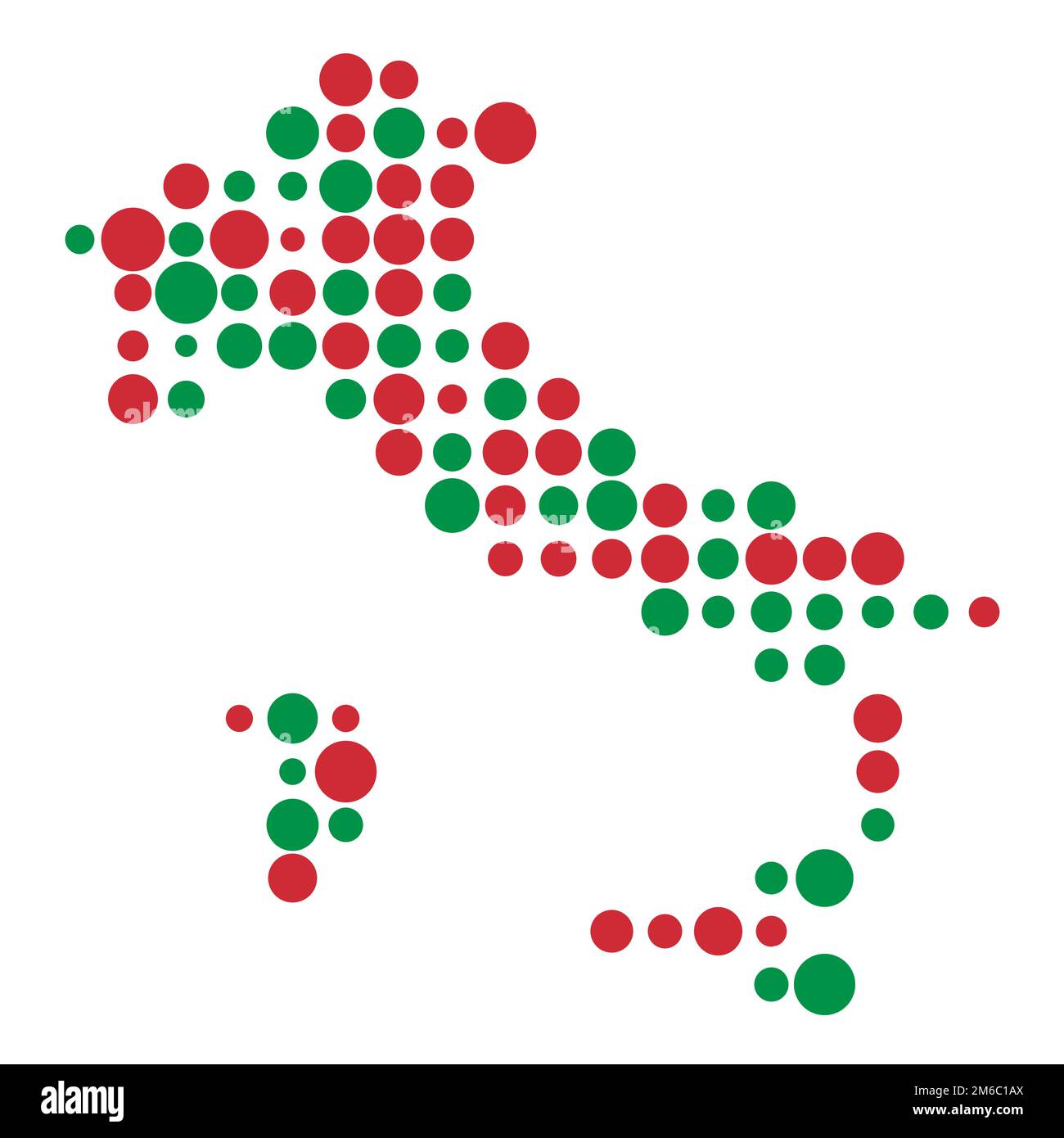Italy Map Silhouette Pixelated generative pattern illustration Stock ...