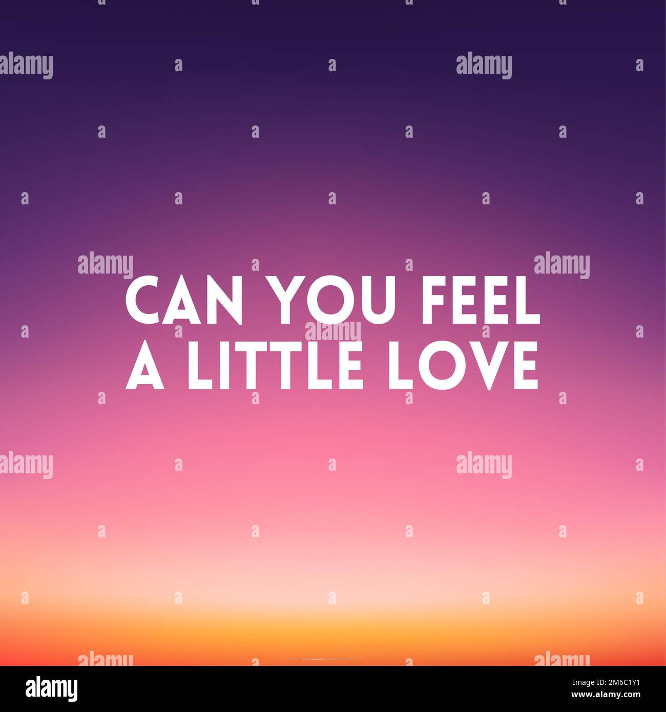 Square blurred background - sunset colors With motivating quote Stock ...