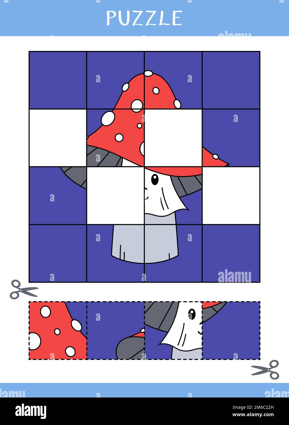 Puzzle for kids. Find the missing parts of the picture. Simple ...