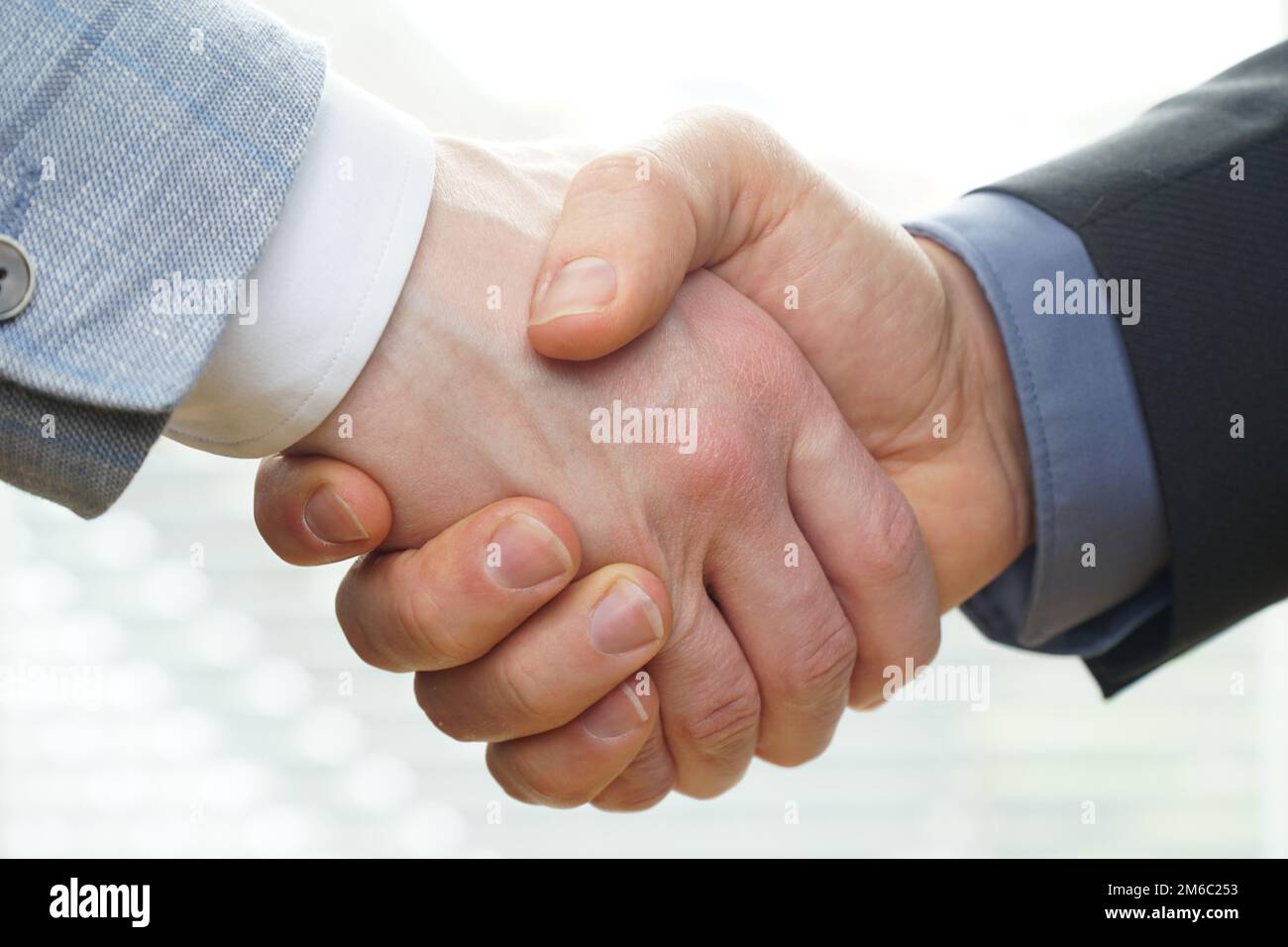Successful business people handshaking closing a deal Stock Photo - Alamy