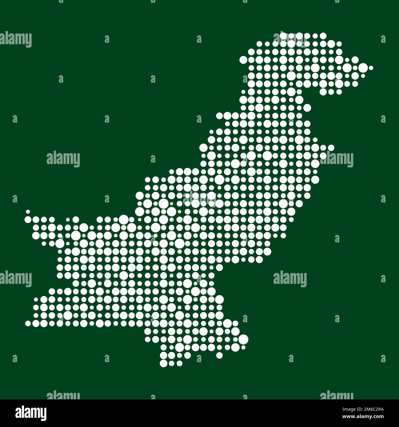 Pakistan Map Silhouette Pixelated generative pattern illustration Stock ...