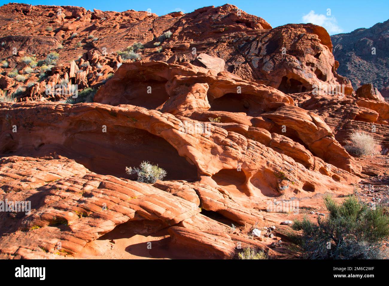 Red rock sandstone in the lake mead national recreation area, Nevada ...