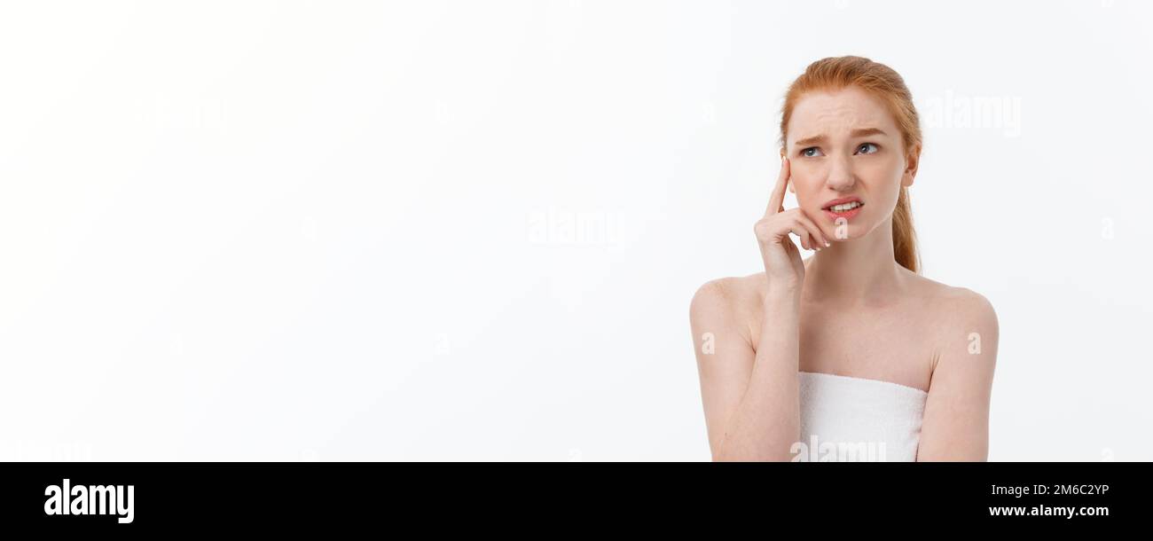 Portrait sad serious young woman with disappointed facial expression ...