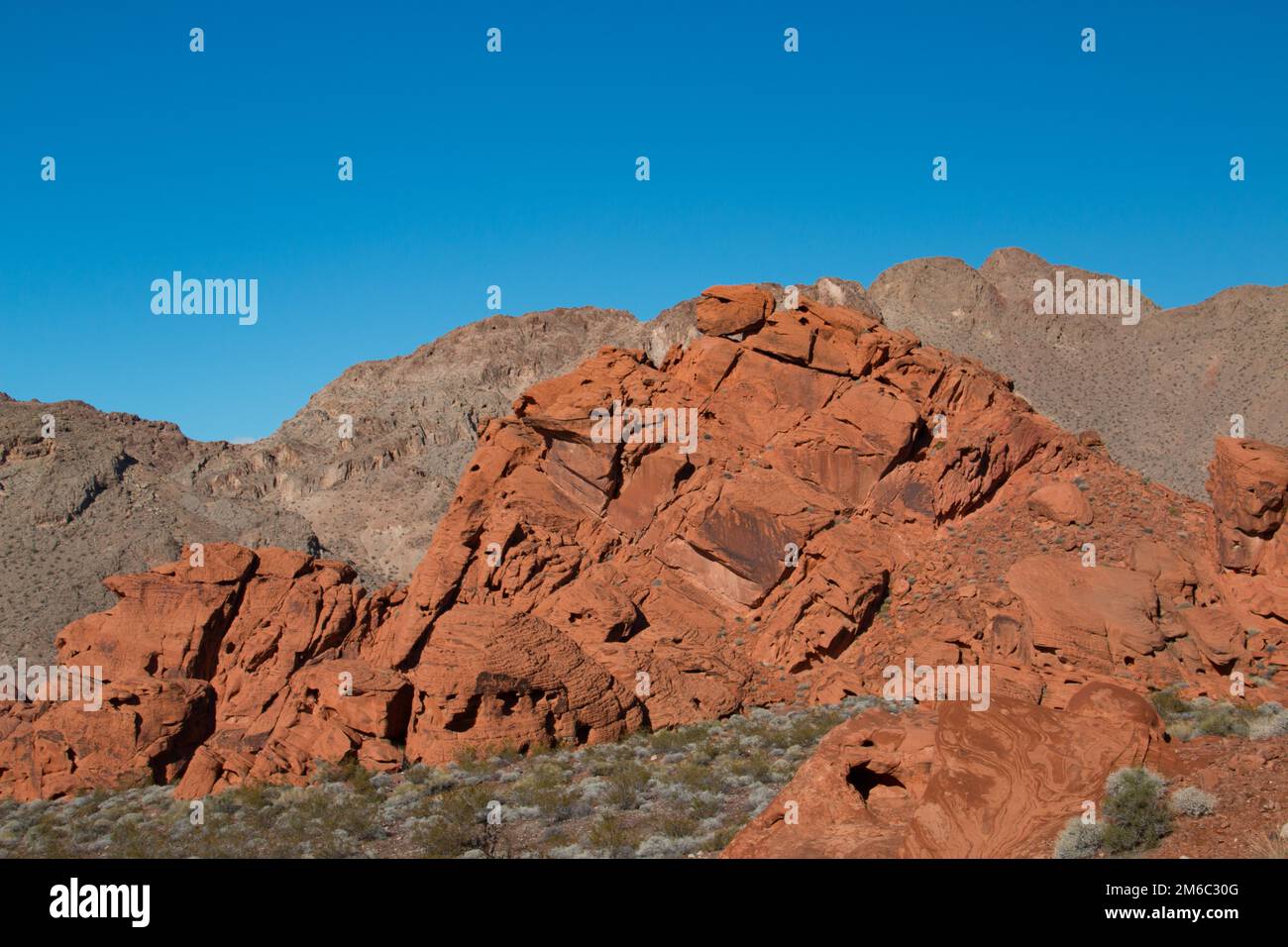 Red rock sandstone in the lake mead national recreation area, Nevada ...