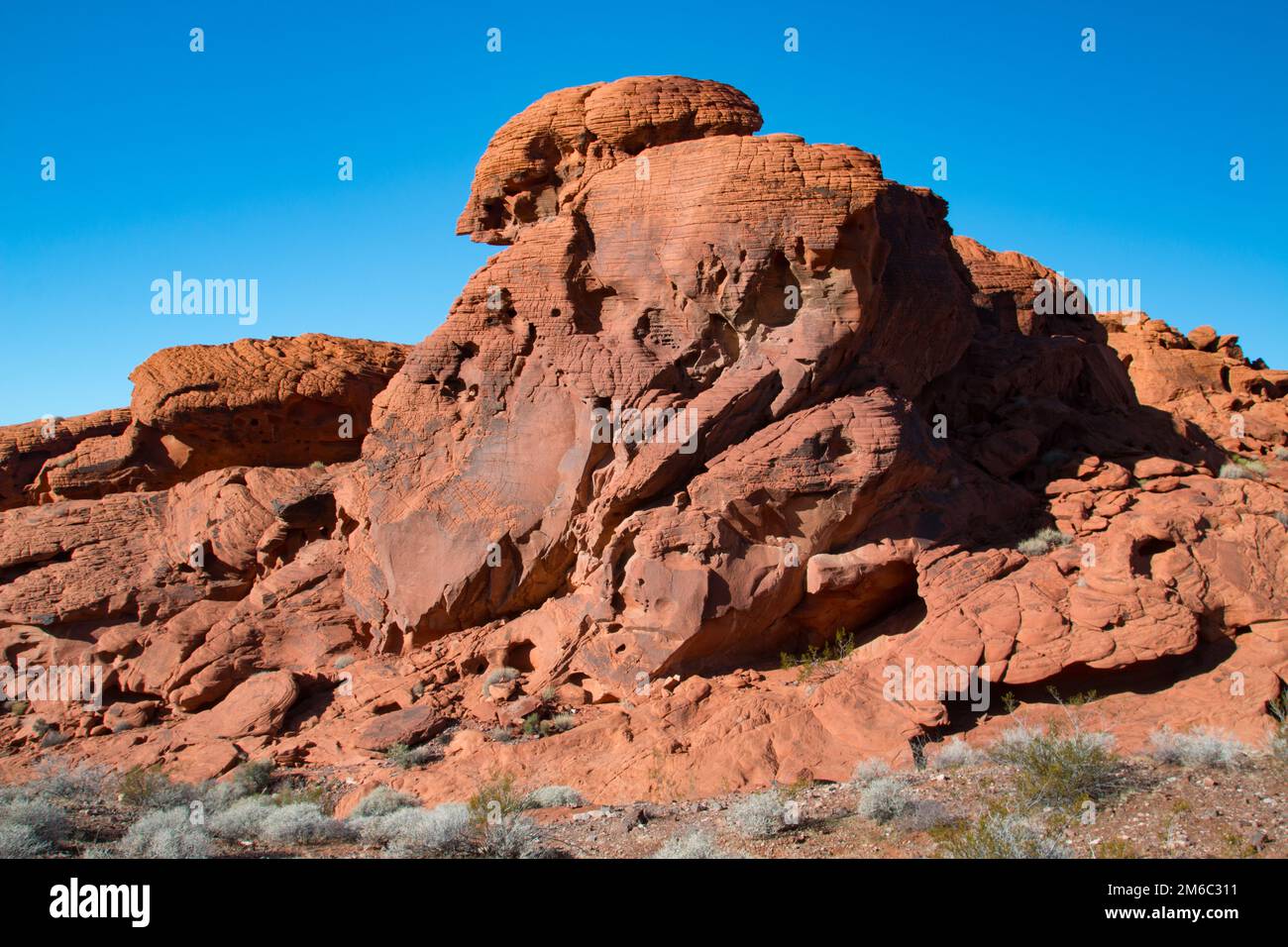 Red rock sandstone in the lake mead national recreation area, Nevada ...
