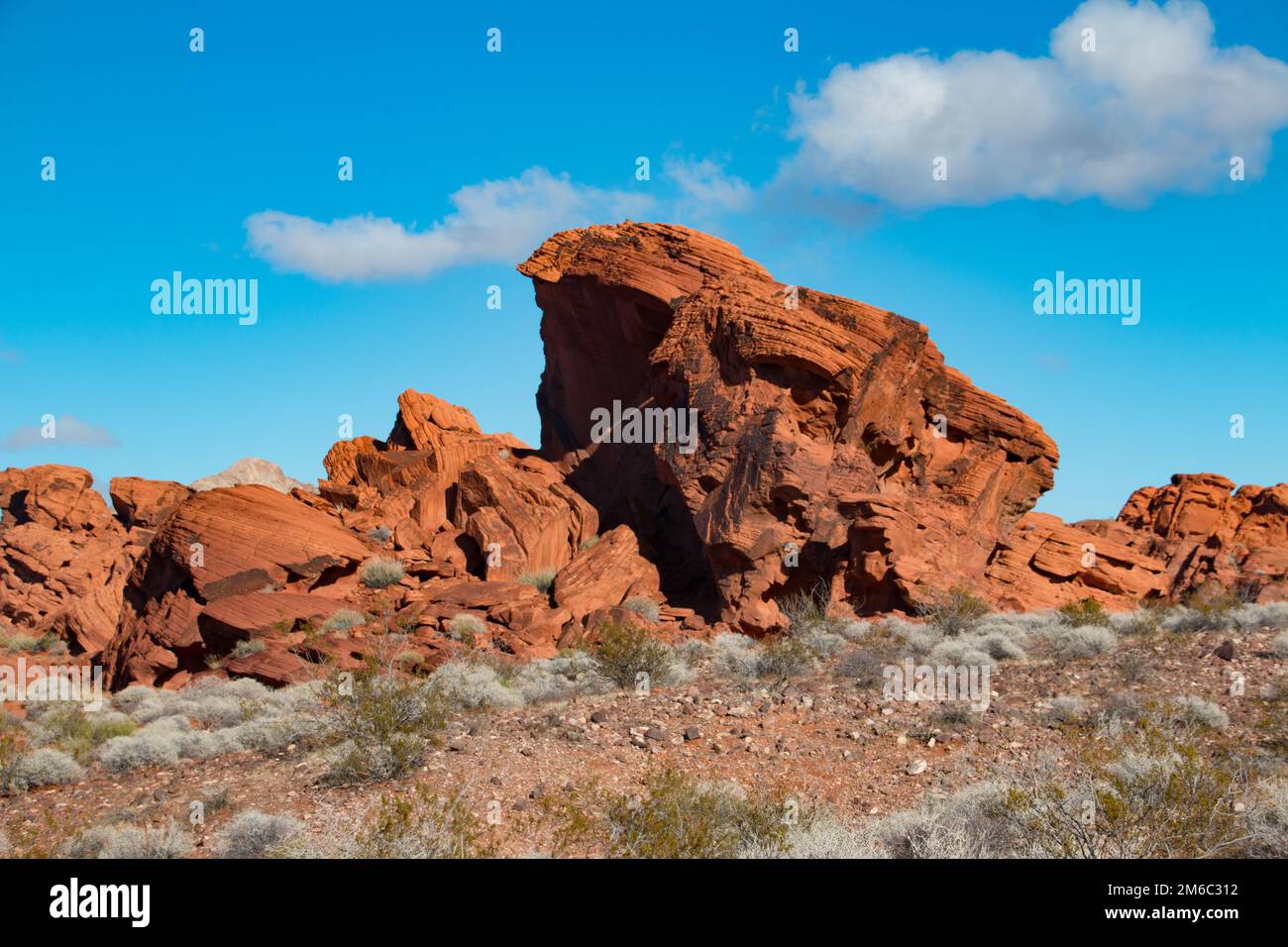 Red rock sandstone in the lake mead national recreation area, Nevada ...