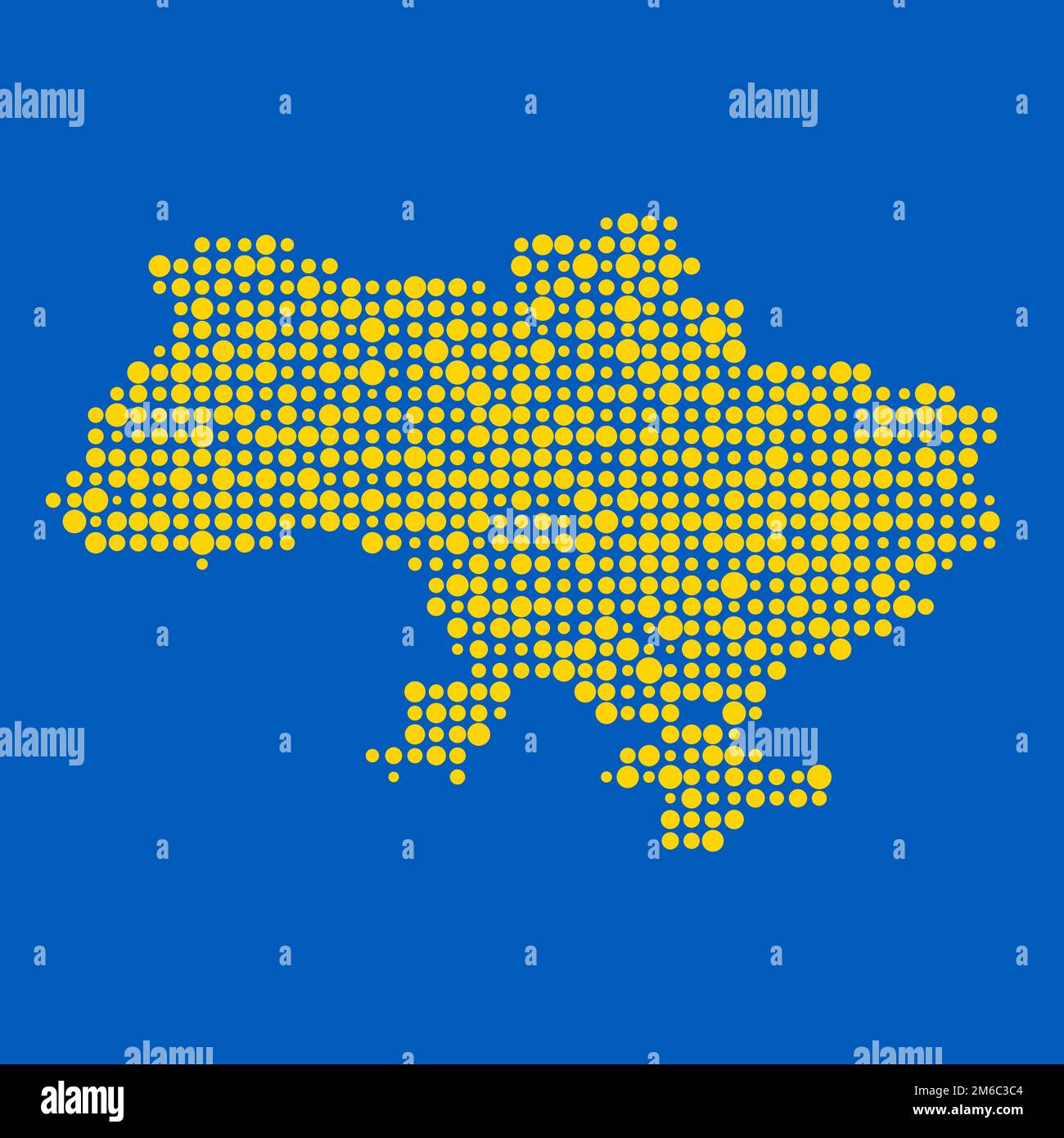Ukraine Map Silhouette Pixelated generative pattern illustration Stock ...