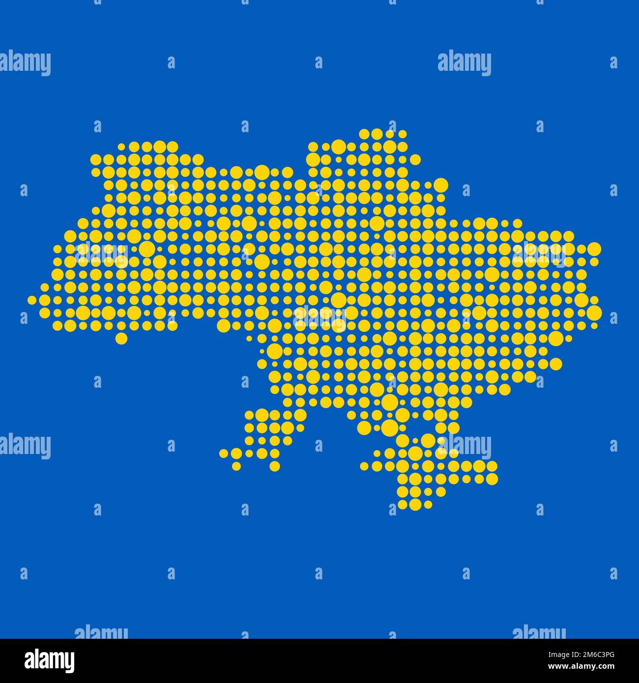 Ukraine Map Silhouette Pixelated generative pattern illustration Stock ...