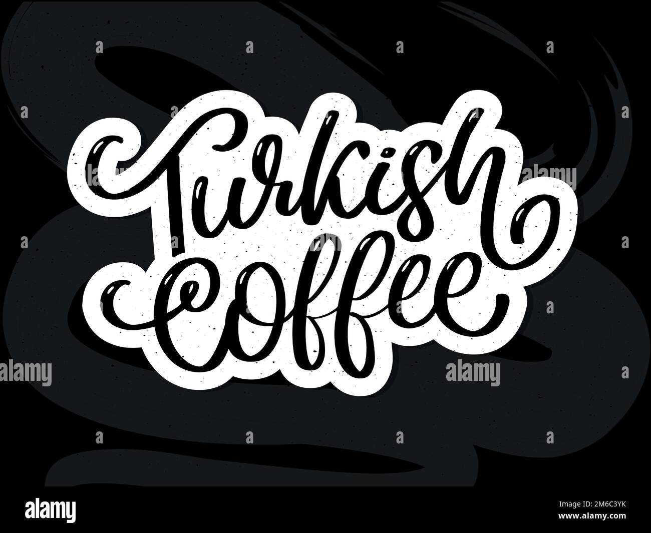 Coffee vector logo, typography, sign in black and white. Advertising ...