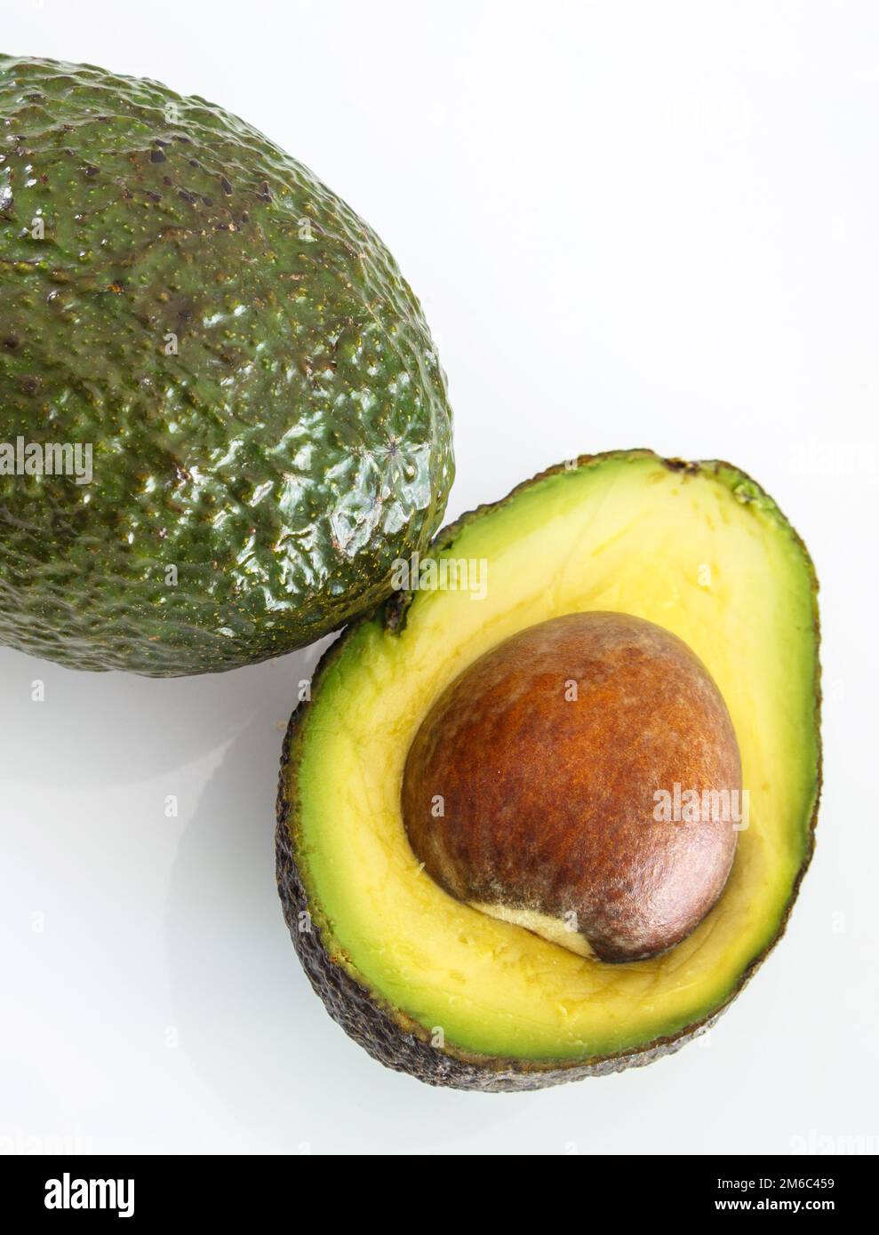 Fresh avocado on white background. Selective focus Stock Photo - Alamy