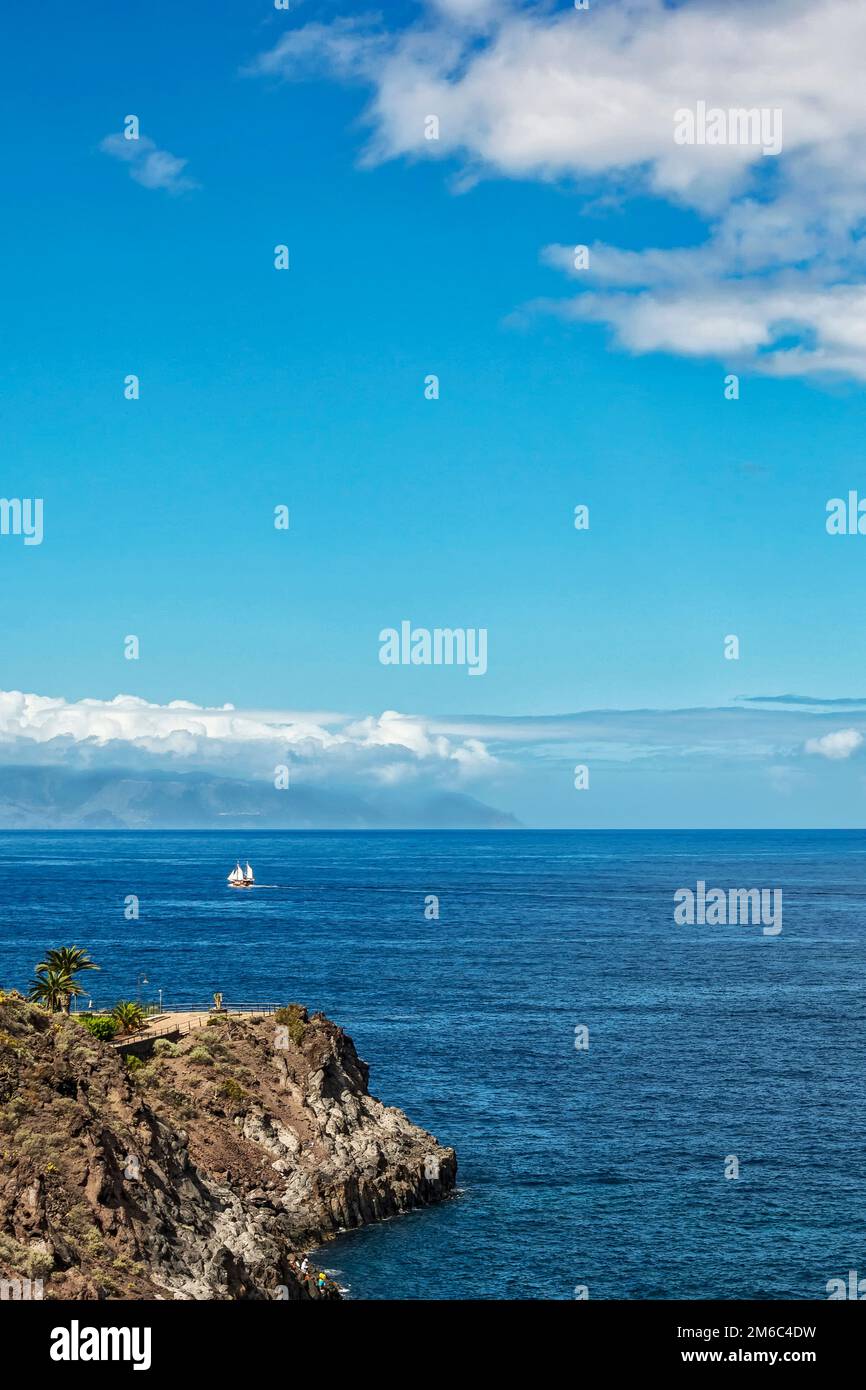 Beautiful white ship sails along hi-res stock photography and images ...