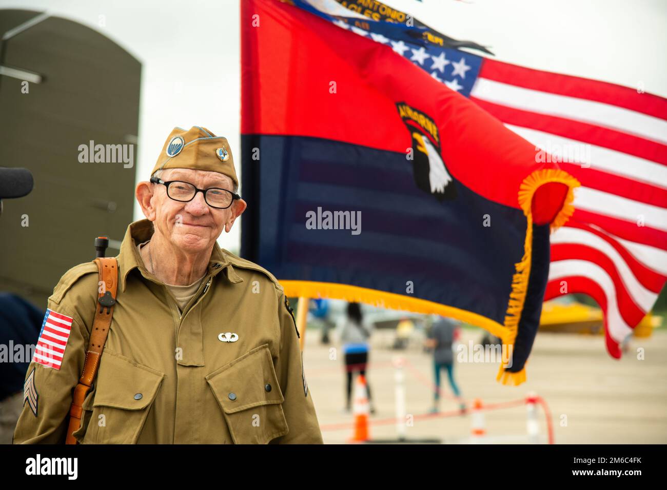 U.S. Army Col. Tom Jones retired, 101st Airborne Division, pose for a ...