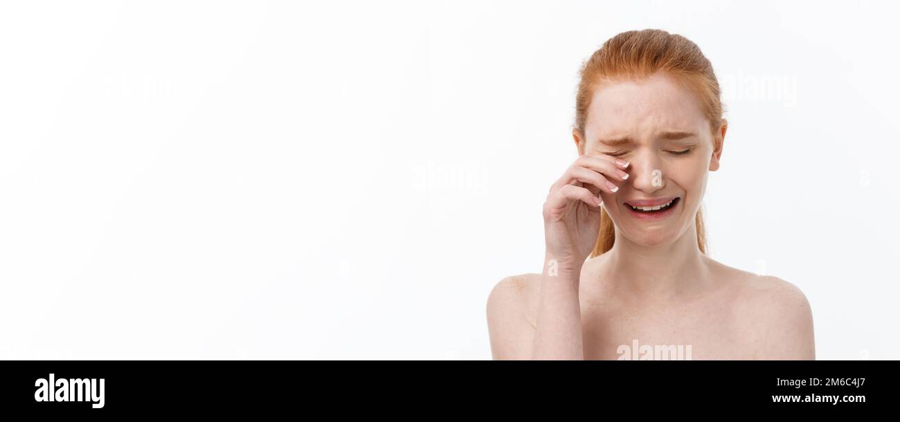 Portrait sad serious young woman with disappointed facial expression ...
