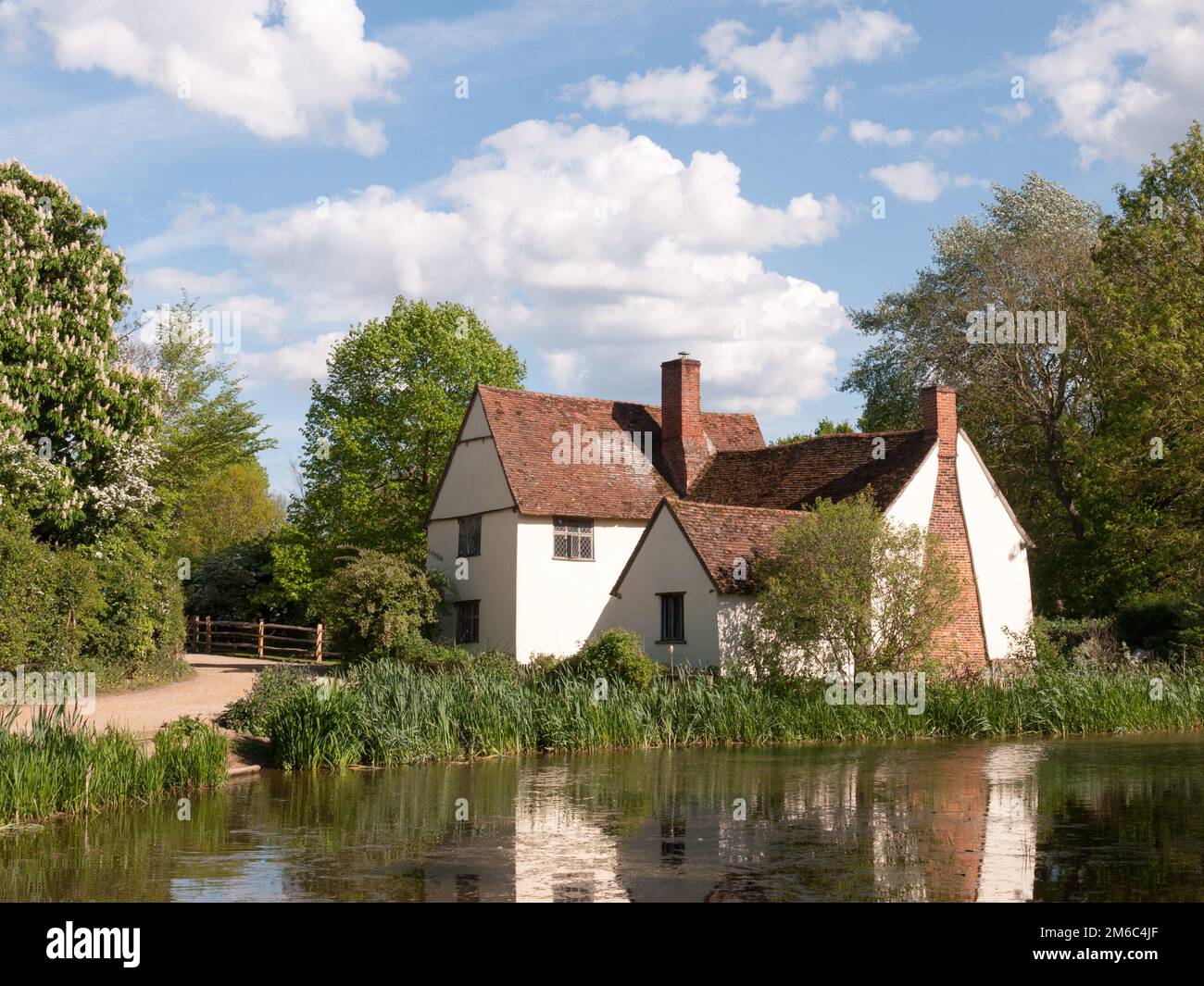 Willy Lott's Cottage outside in flatford mill in constable country old ...