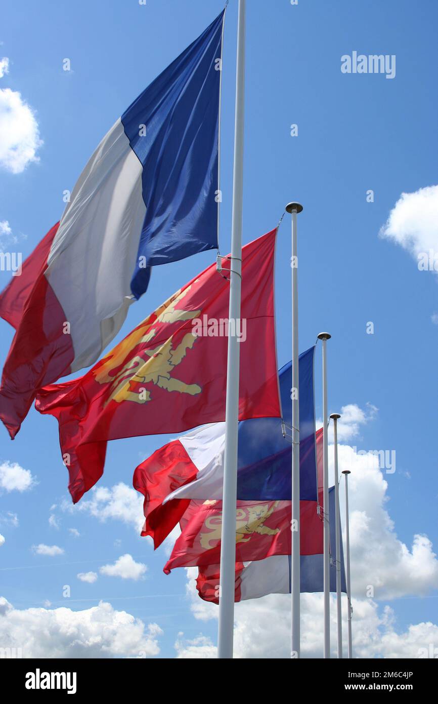 Flags in Normandy / France Stock Photo - Alamy