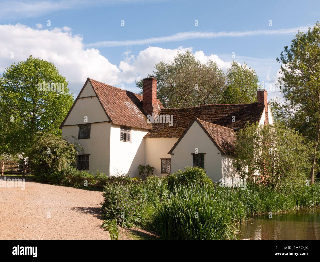 Willy Lott's Cottage outside in flatford mill in constable country old ...