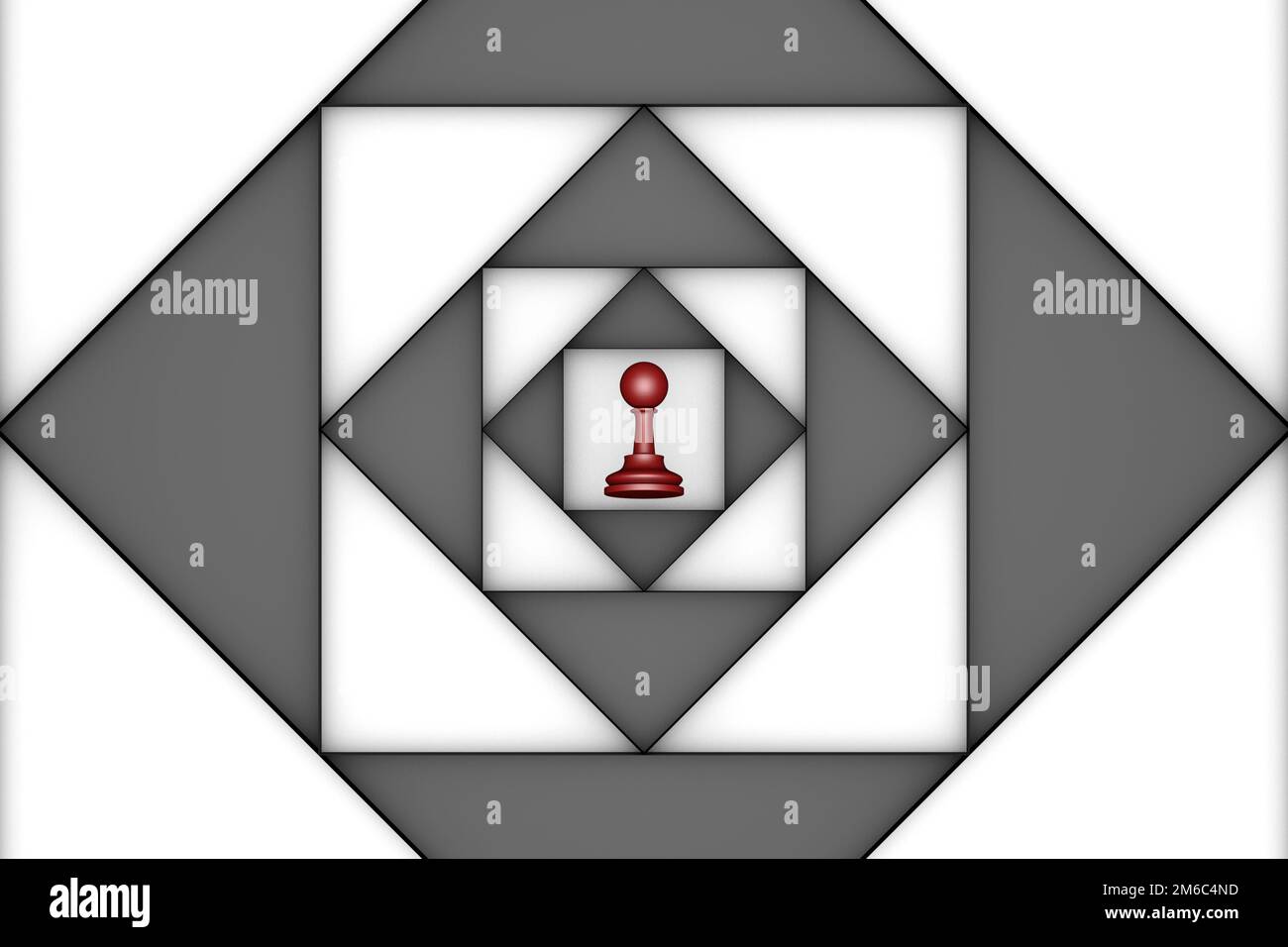 Claustrophobic (chess metaphor Stock Photo - Alamy