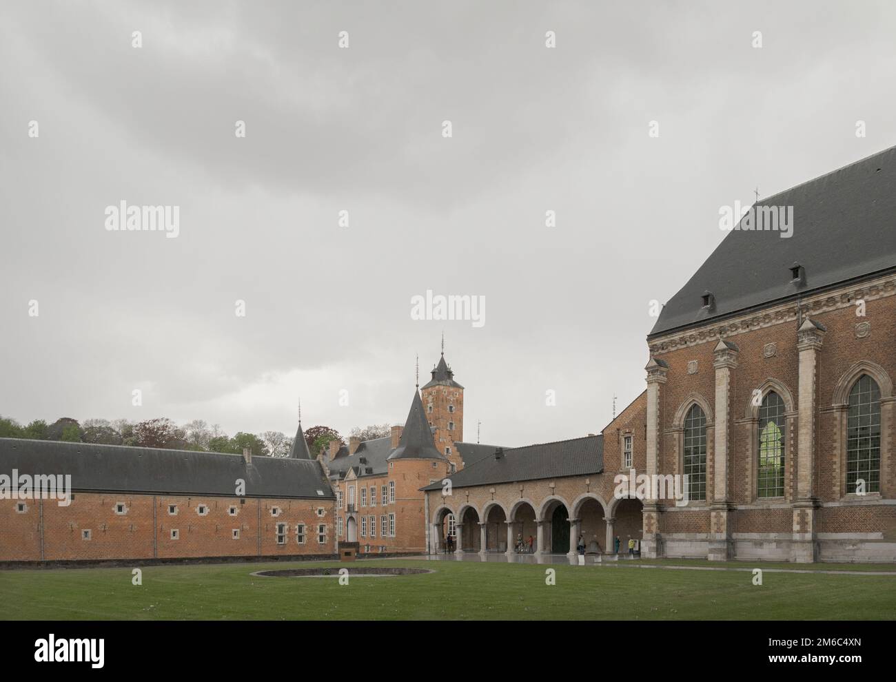 Hoeselt, Limburg - Belgium - 13.05.2021. Old castle Alden Biesen. Part ...