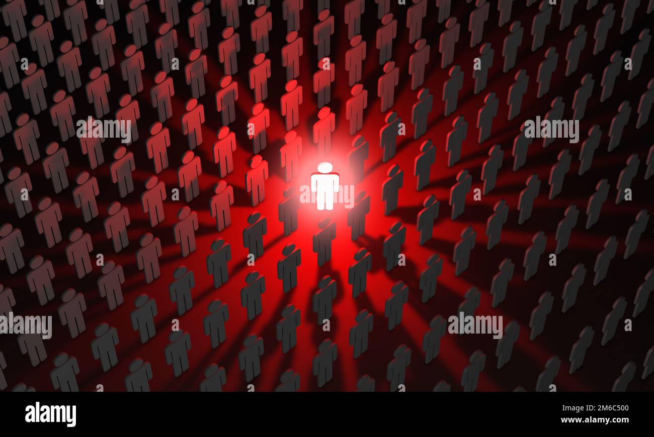 Individual (symbolic figures of people). Standing Out from the Crowd ...