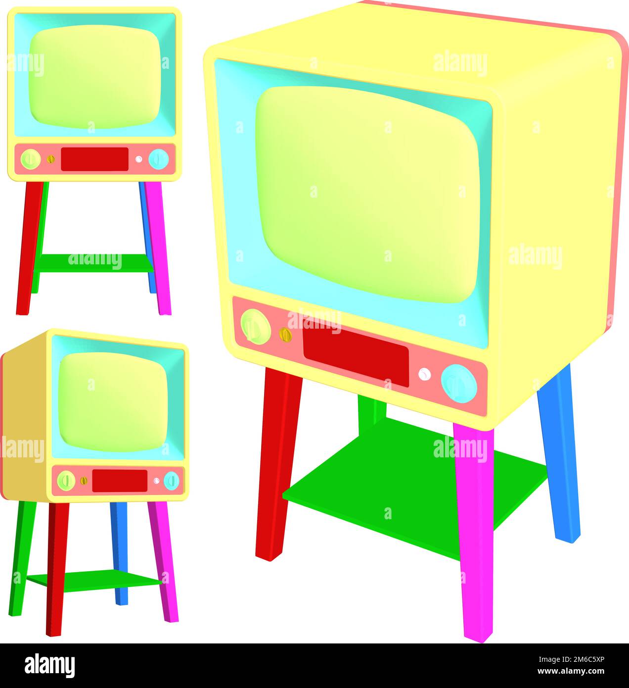 TV Television Set Vector. Illustration On White Background. A vector ...